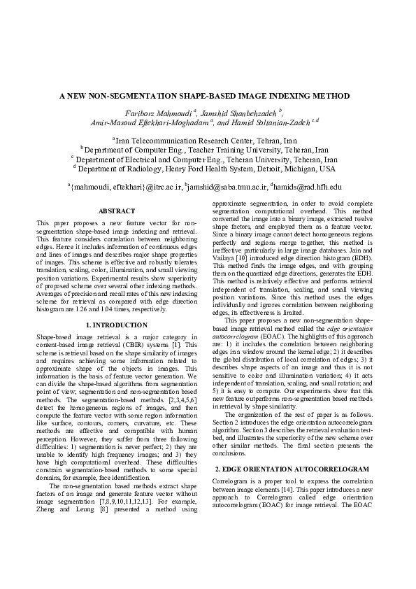 (PDF) A new non-segmentation shape-based image indexing method