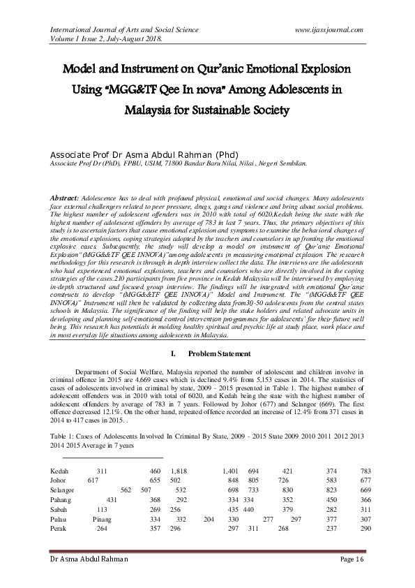 (PDF) Model and Instrument on Qur'anic Emotional Explosion Using "MGG ...