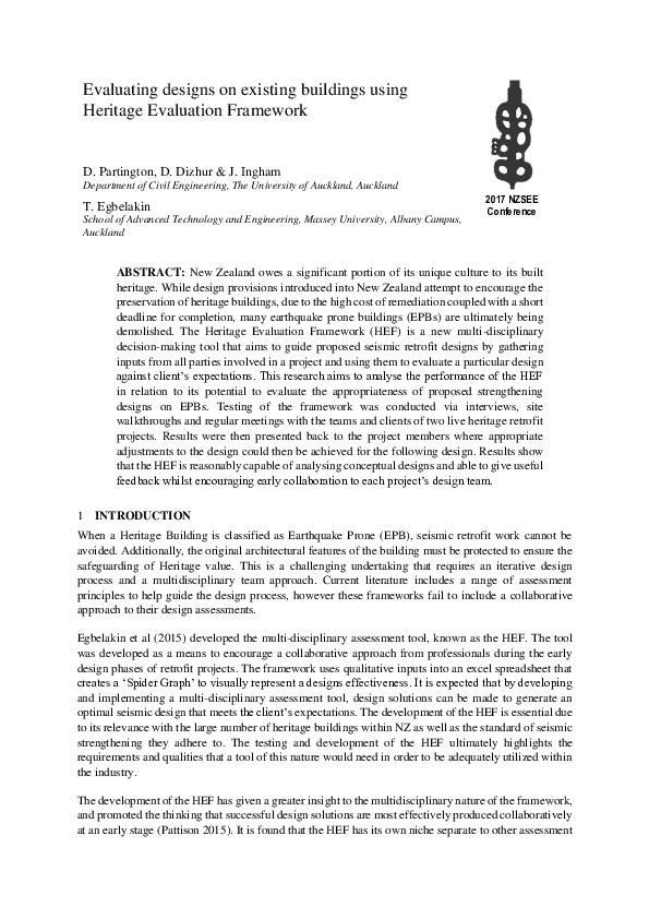 (PDF) Evaluating designs on existing buildings using heritage ...