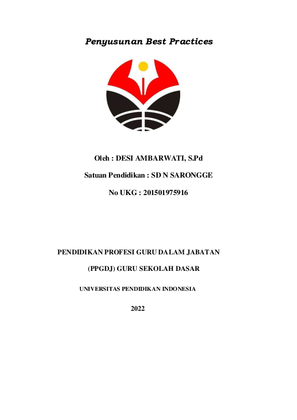 (PDF) Penyusunan Best Practices