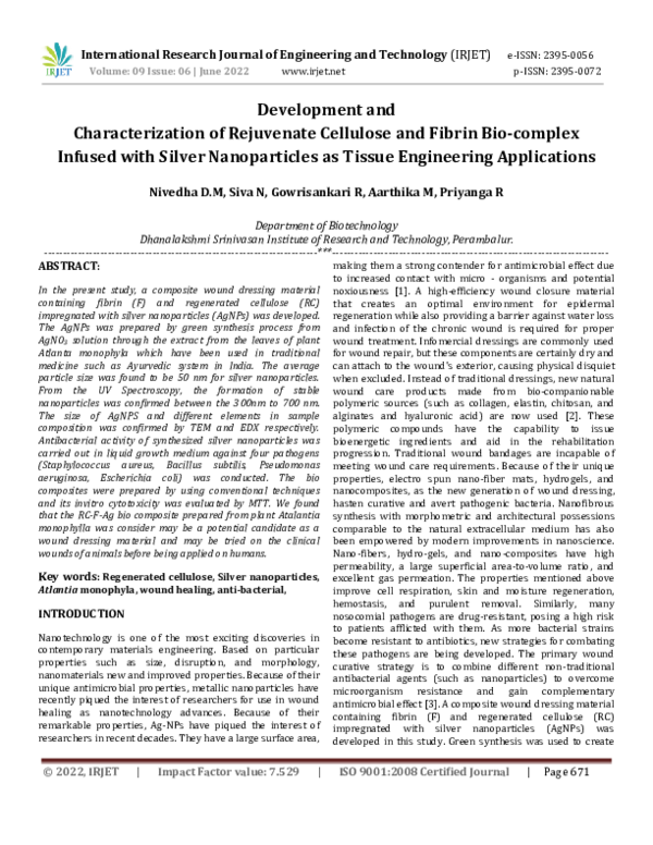 (PDF) Development and Characterization of Rejuvenate Cellulose and ...