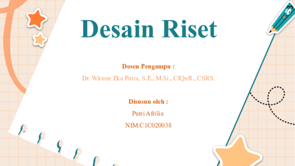 (PPT) PPT Desain Riset