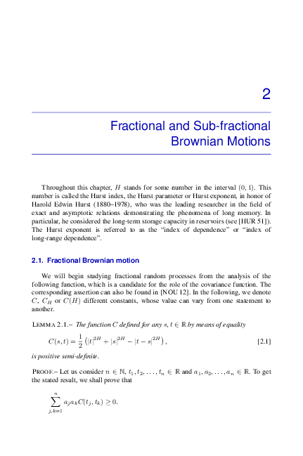 Pdf Stochastic Analysis Of Mixed Fractional Gaussian Processes