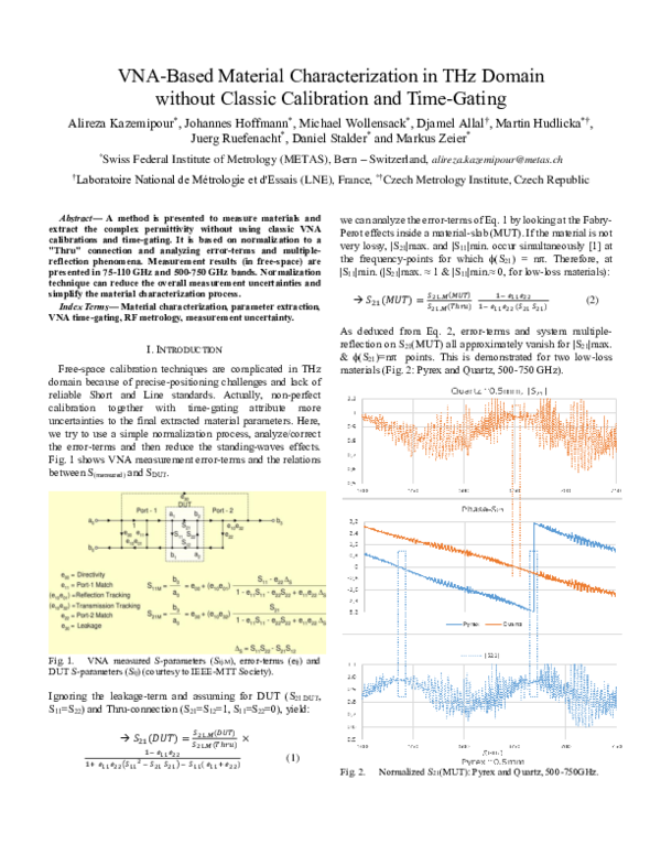 (PDF) VNA-Based Material Characterization in THz Domain without Classic ...