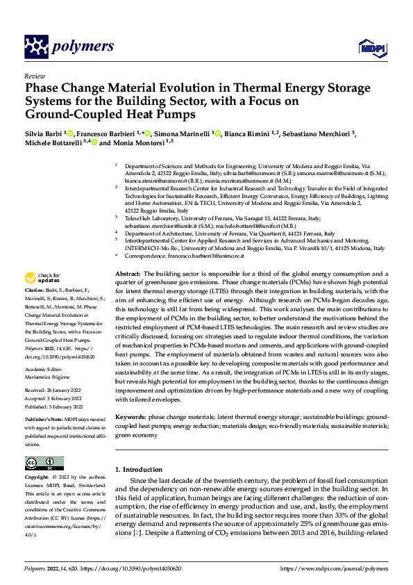 (PDF) Phase Change Material Evolution in Thermal Energy Storage Systems ...