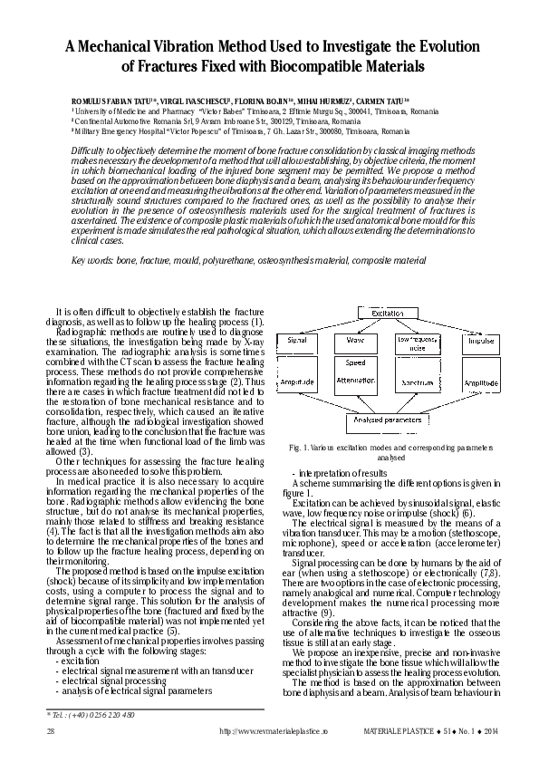 (PDF) A Mechanical Vibration Method Used to Investigate the Evolution ...