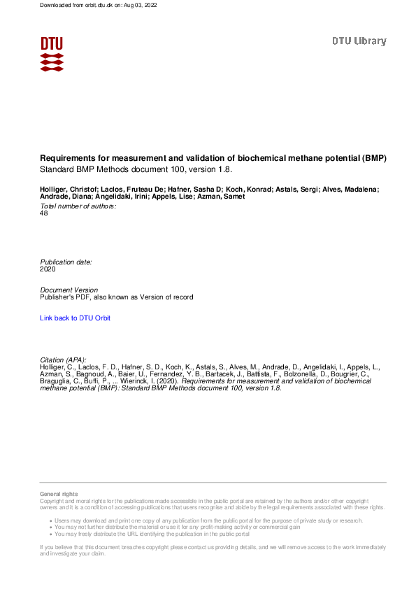 (PDF) Requirements for measurement and validation of biochemical ...