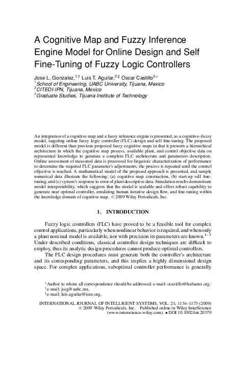 (PDF) A cognitive map and fuzzy inference engine model for online ...