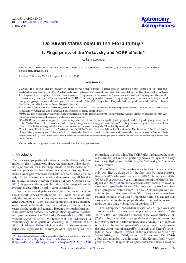 (PDF) Do Slivan states exist in the Flora family?