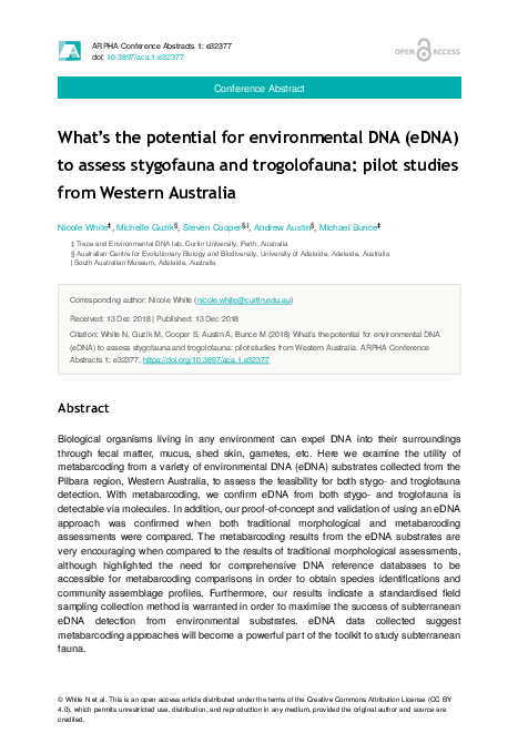 (PDF) Introduction to environmental DNA (eDNA)