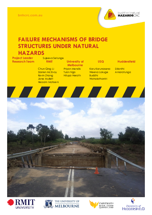 (PDF) FAILURE MECHANISMS OF BRIDGE STRUCTURES UNDER NATURAL HAZARDS Project