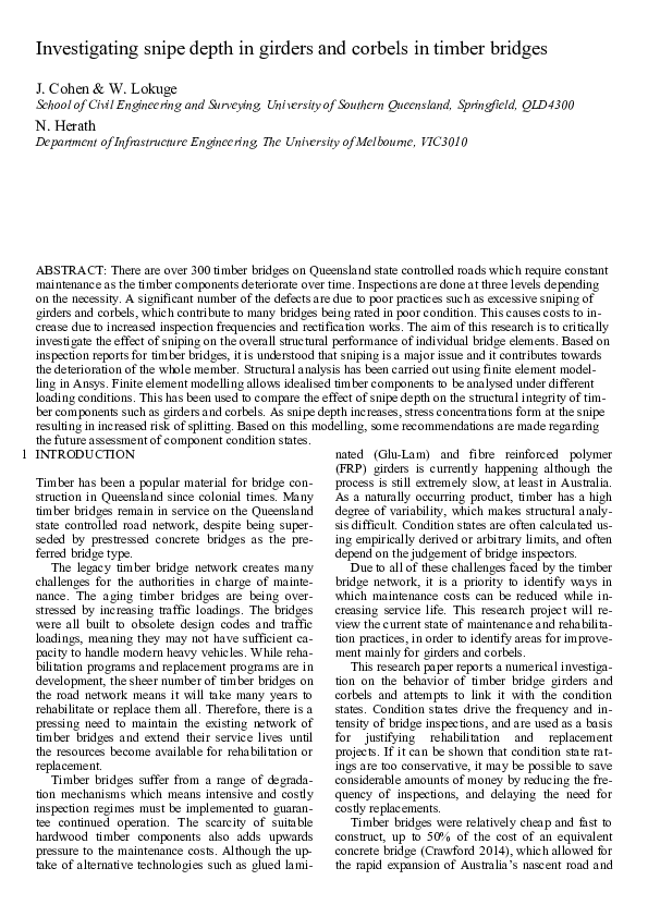 (DOC) Investigating snipe depth in girders and corbels in timber bridges