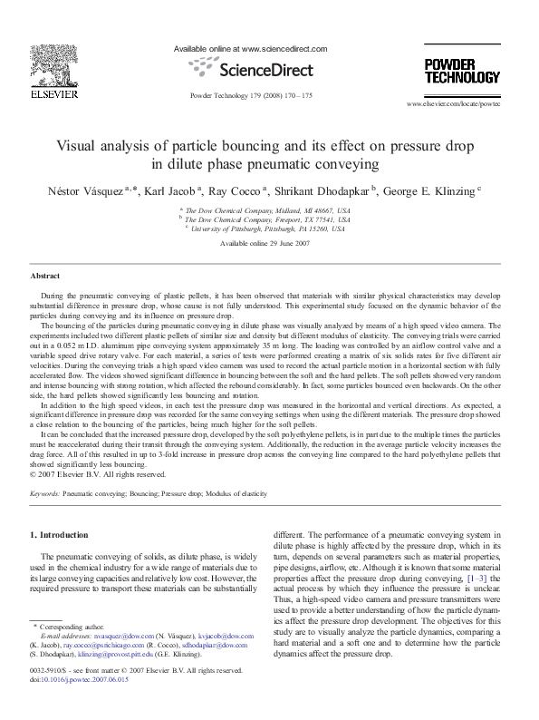 Pdf Visual Analysis Of Particle Bouncing And Its Effect On Pressure