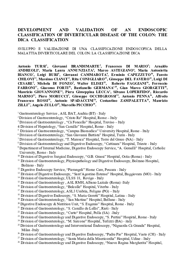 (PDF) Development and Validation of an Endoscopic Classification of ...