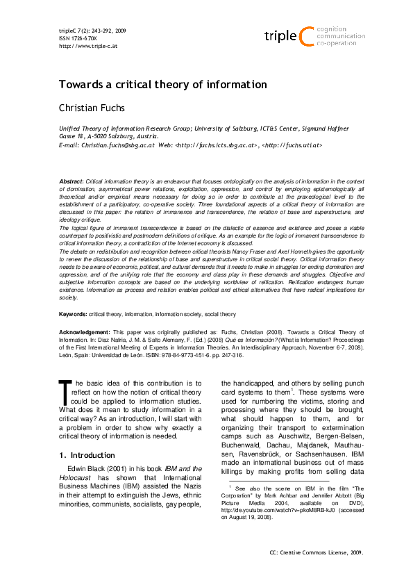 (PDF) Karl Polanyi : The Great Transformation