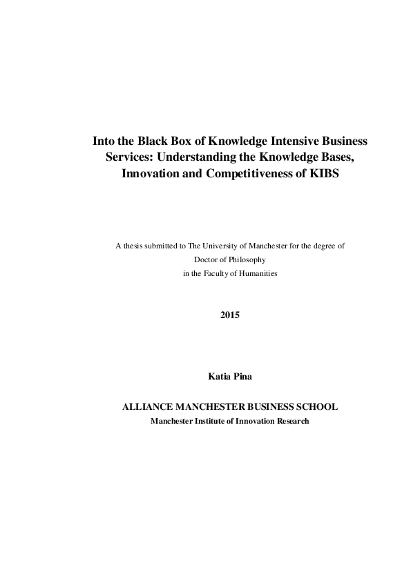 (PDF) Into the Black Box of Knowledge Intensive Business Services ...