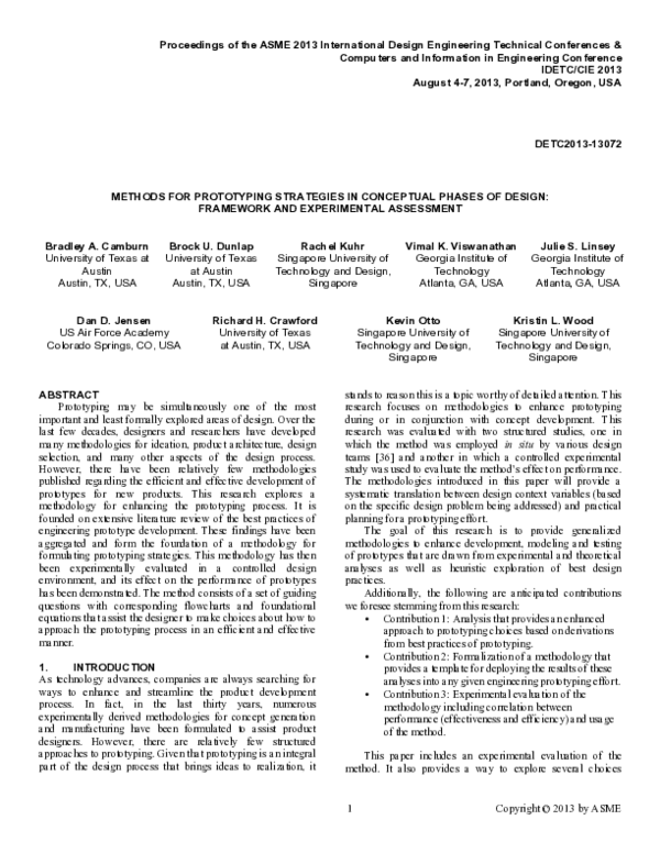 (PDF) Methods for Prototyping Strategies in Conceptual Phases of Design ...