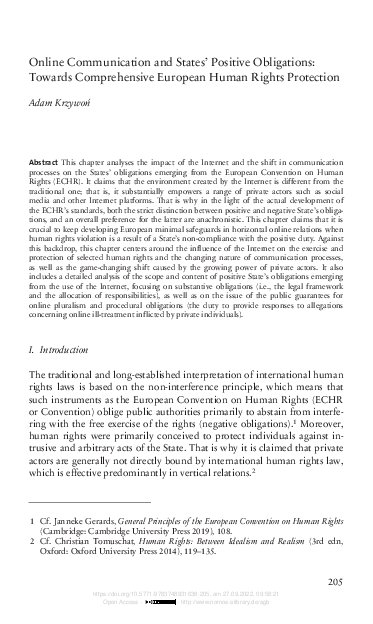 (PDF) Online Communication and States' Positive Obligations: Towards ...