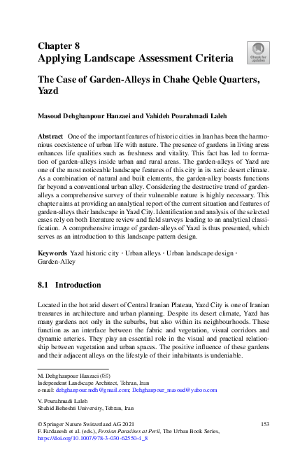(PDF) Applying Landscape Assessment Criteria