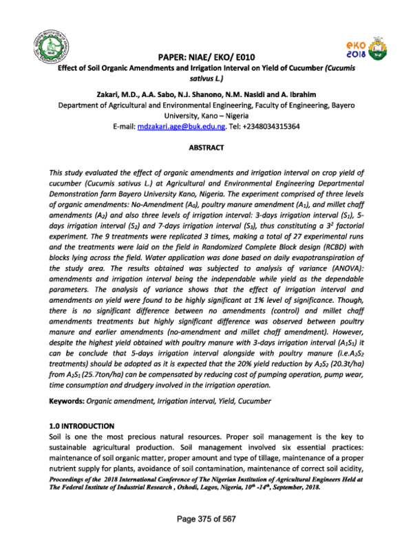 (PDF) Sensor-Based Drip Irrigation for Tomato Yields