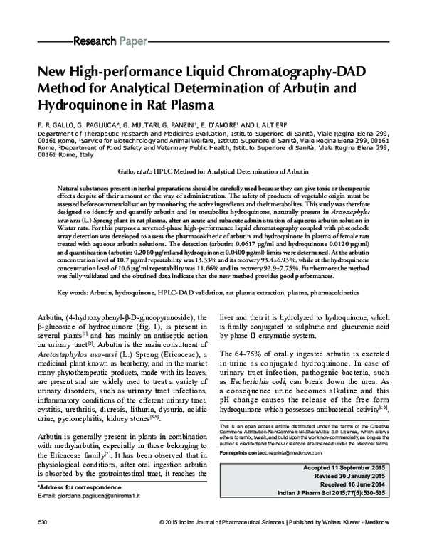 (PDF) New high-performance liquid chromatography-dad method for ...