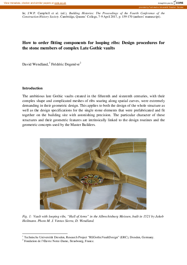 (PDF) How to order fitting components for looping ribs: Design ...