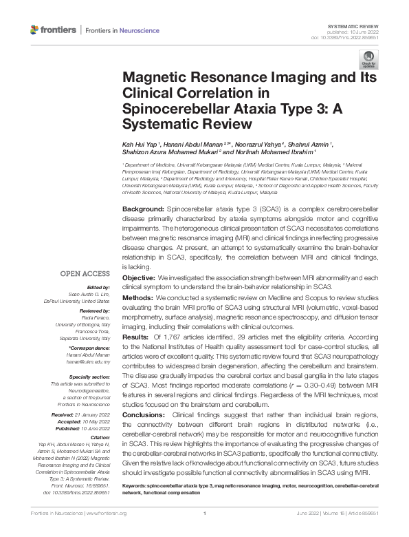 (PDF) Magnetic Resonance Imaging and Its Clinical Correlation in ...