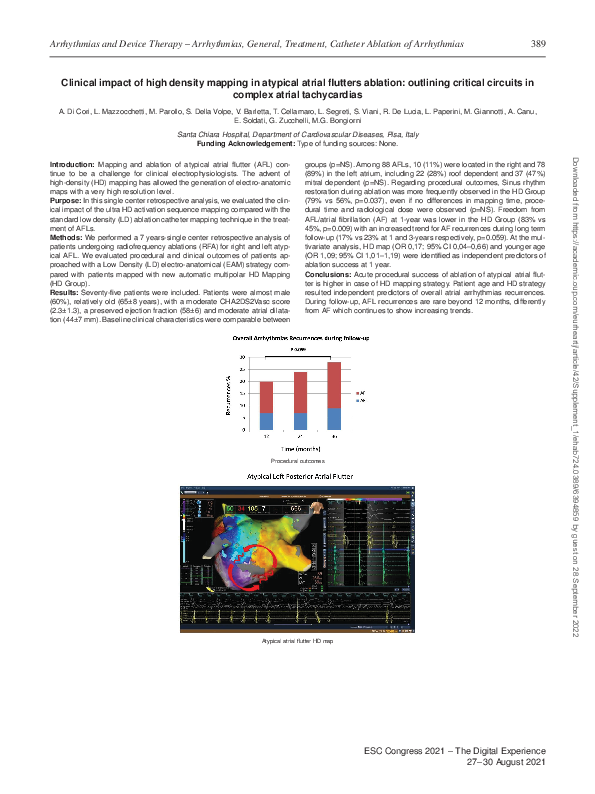 Pdf Clinical Impact Of High Density Mapping In Atypical Atrial