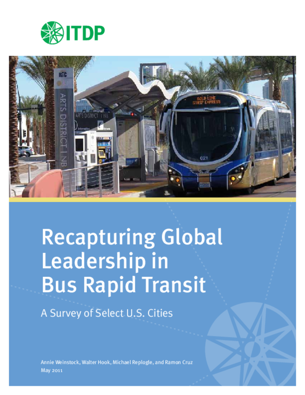 (PDF) Recapturing Global Leadership in Bus Rapid Transit