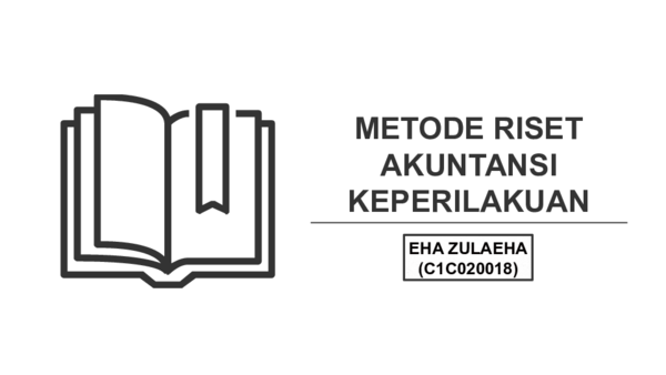 (PPT) METODE RISET AKUNTANSI KEPERILAKUAN