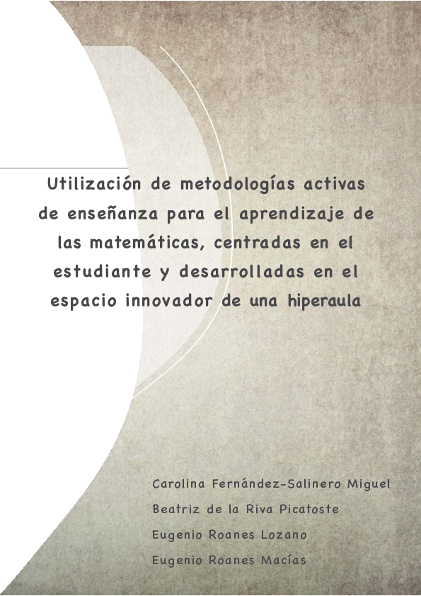 (PDF) Utilización de metodologías activas de enseñanza para el aprendizaje de las matemáticas ...