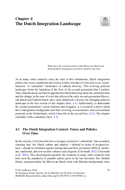 (PDF) The Dutch Integration Landscape