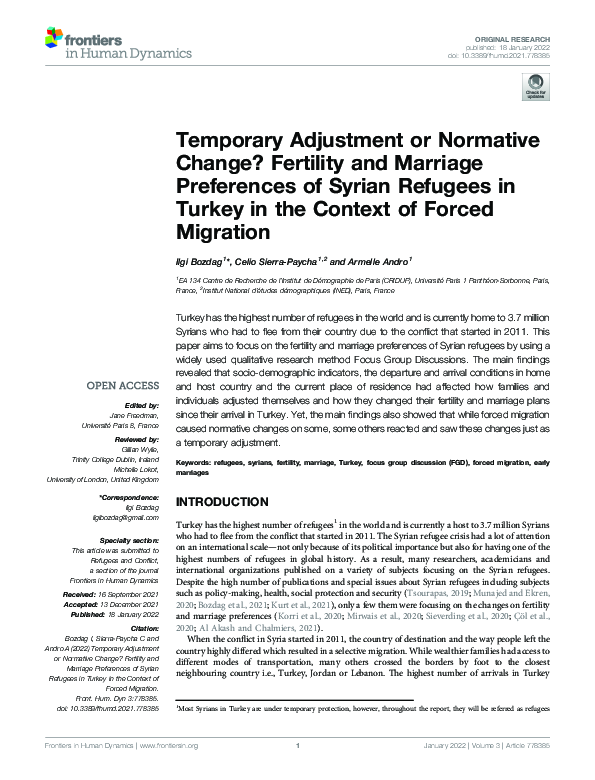 (PDF) Temporary Adjustment or Normative Change? Fertility and Marriage ...