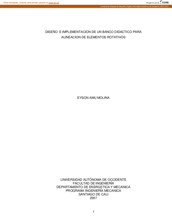 (PDF) Diseño e implementación de un banco didáctico para alineación de ...