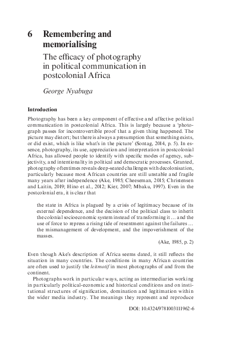 (PDF) Remembering and memorialising