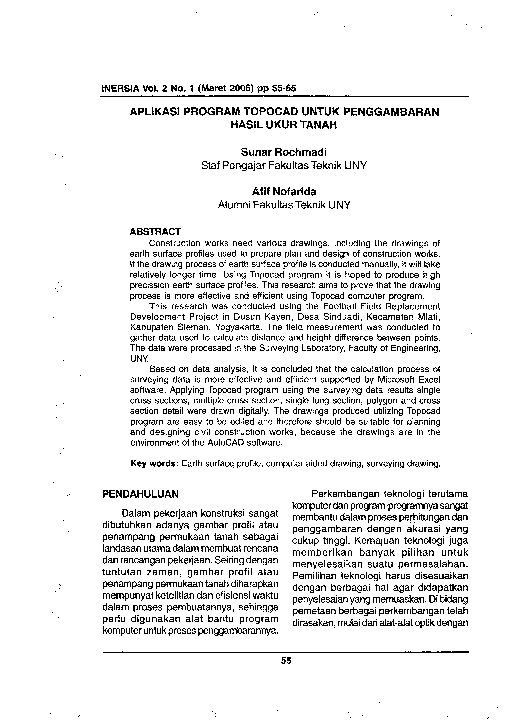 (PDF) Aplikasiprogram Topocad Untuk Penggambaran Hasil Ukur Tanah