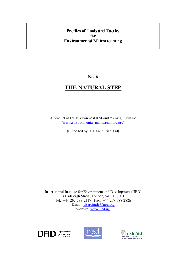 (PDF) The Natural Step
