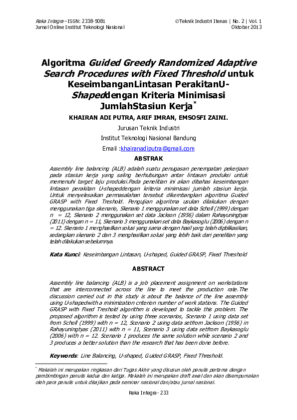 (PDF) Algoritma Guided Greedy Randomized Adaptive Search Procedures with Fixed Threshold Untuk ...