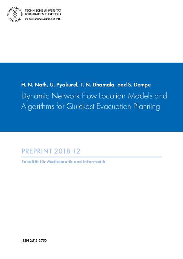 Pdf Dynamic Network Flow Location Models And Algorithms For Quickest