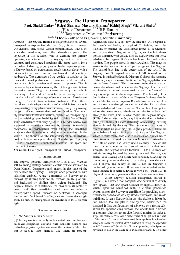 (PDF) Segway-The Human Transporter