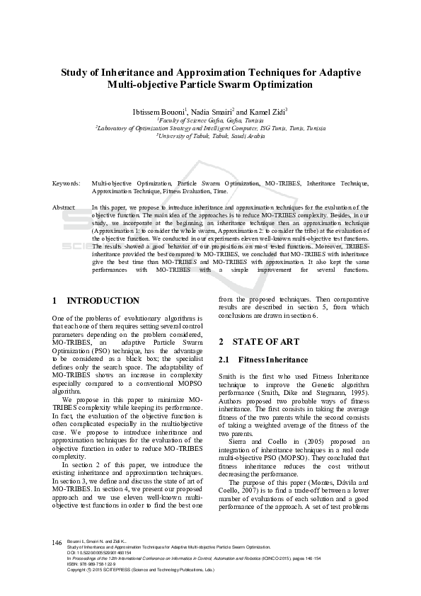 (PDF) Study of Inheritance and Approximation Techniques for Adaptive ...