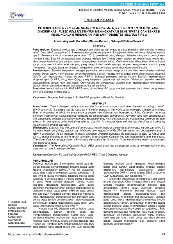 (PDF) Potensi Sianidin Poly(Lactic-Co-Glycolic Acid)-Polyethylen Glycol ...