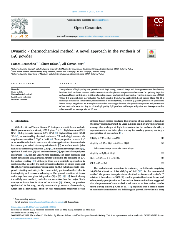 (PDF) Dynamic / thermochemical method: A novel approach in the ...