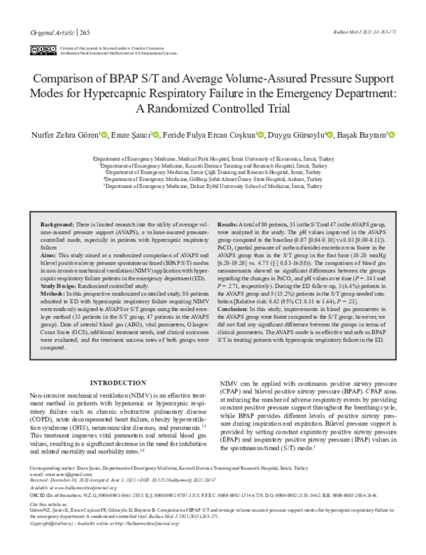 (PDF) Comparison of BPAP S/T and Average Volume-Assured Pressure ...