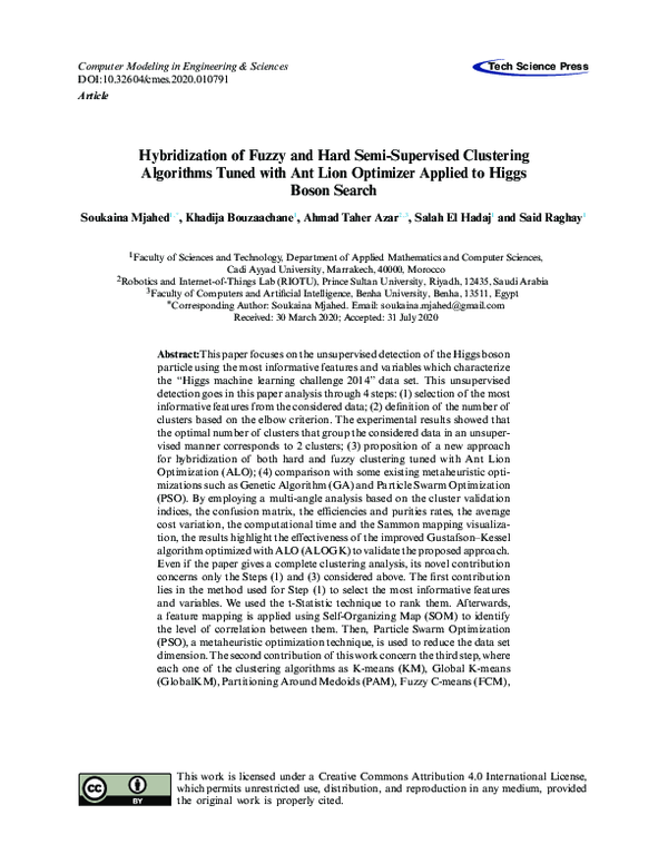 (PDF) Hybridization of Fuzzy and Hard Semi-Supervised Clustering ...