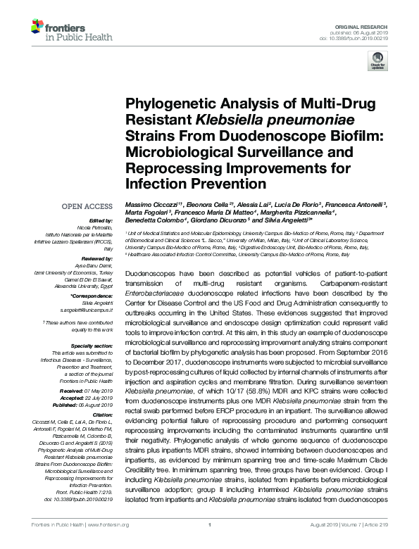 (PDF) Phylogenetic Analysis of Multi-Drug Resistant Klebsiella ...