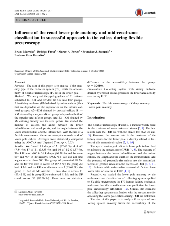 (PDF) Influence of the renal lower pole anatomy and mid-renal-zone ...