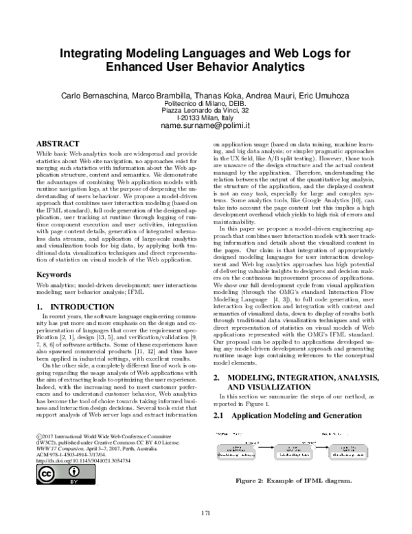 (PDF) Integrating Modeling Languages and Web Logs for Enhanced User Behavior Analytics