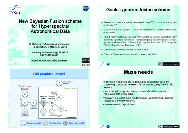 (PDF) New Bayesian fusion scheme for hyperspectral astronomical data ...