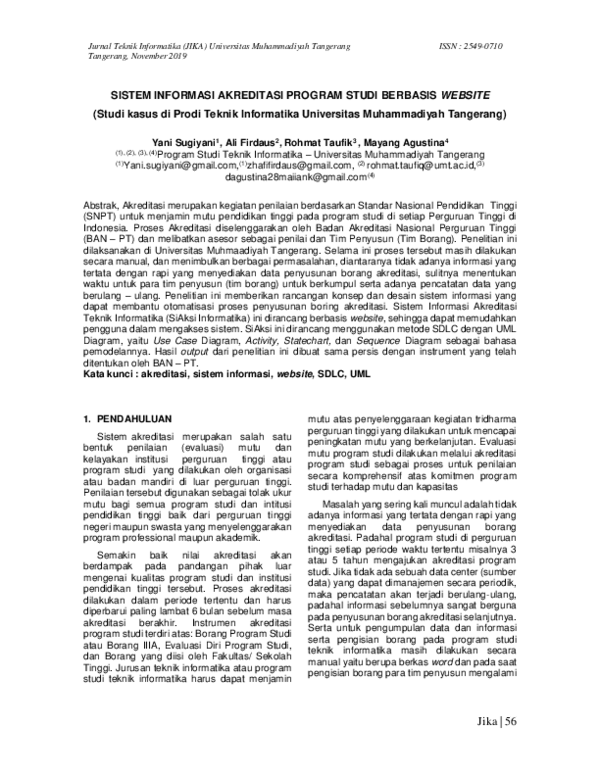 (PDF) SISTEM INFORMASI AKREDITASI PROGRAM STUDI BERBASIS WEBSITE (Studi kasus di Prodi Teknik ...